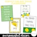 Lemon Classroom Posters | Lemon Classroom Decor - Etsy