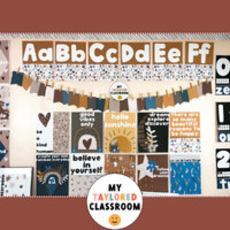 Boho Flower Classroom Decor Bundle | Boho Classroom Decor - Etsy