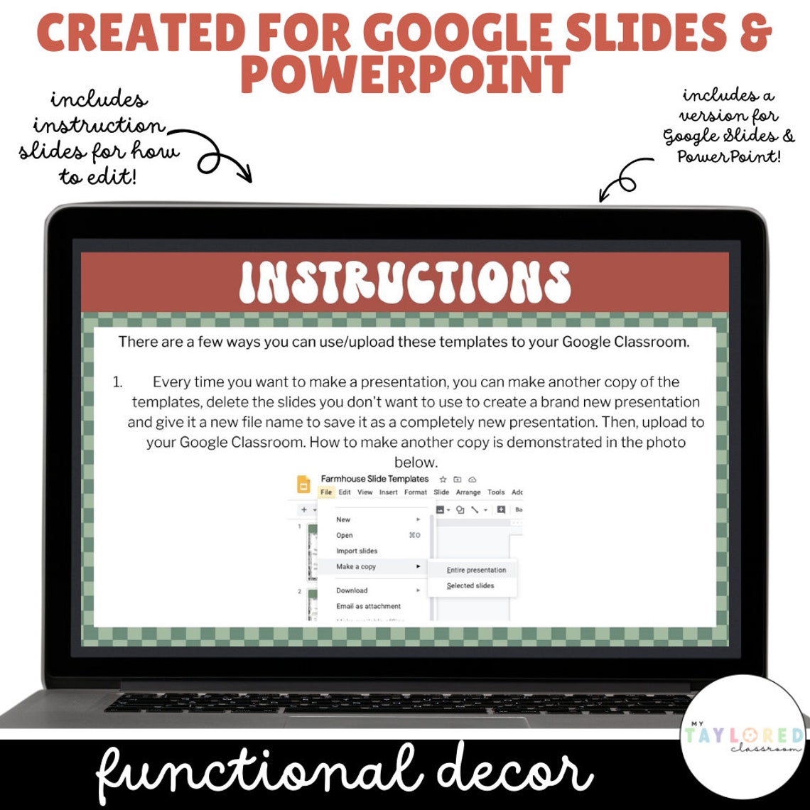 Christmas Retro Groovy Google Slides Templates | Christmas Powerpoint ...