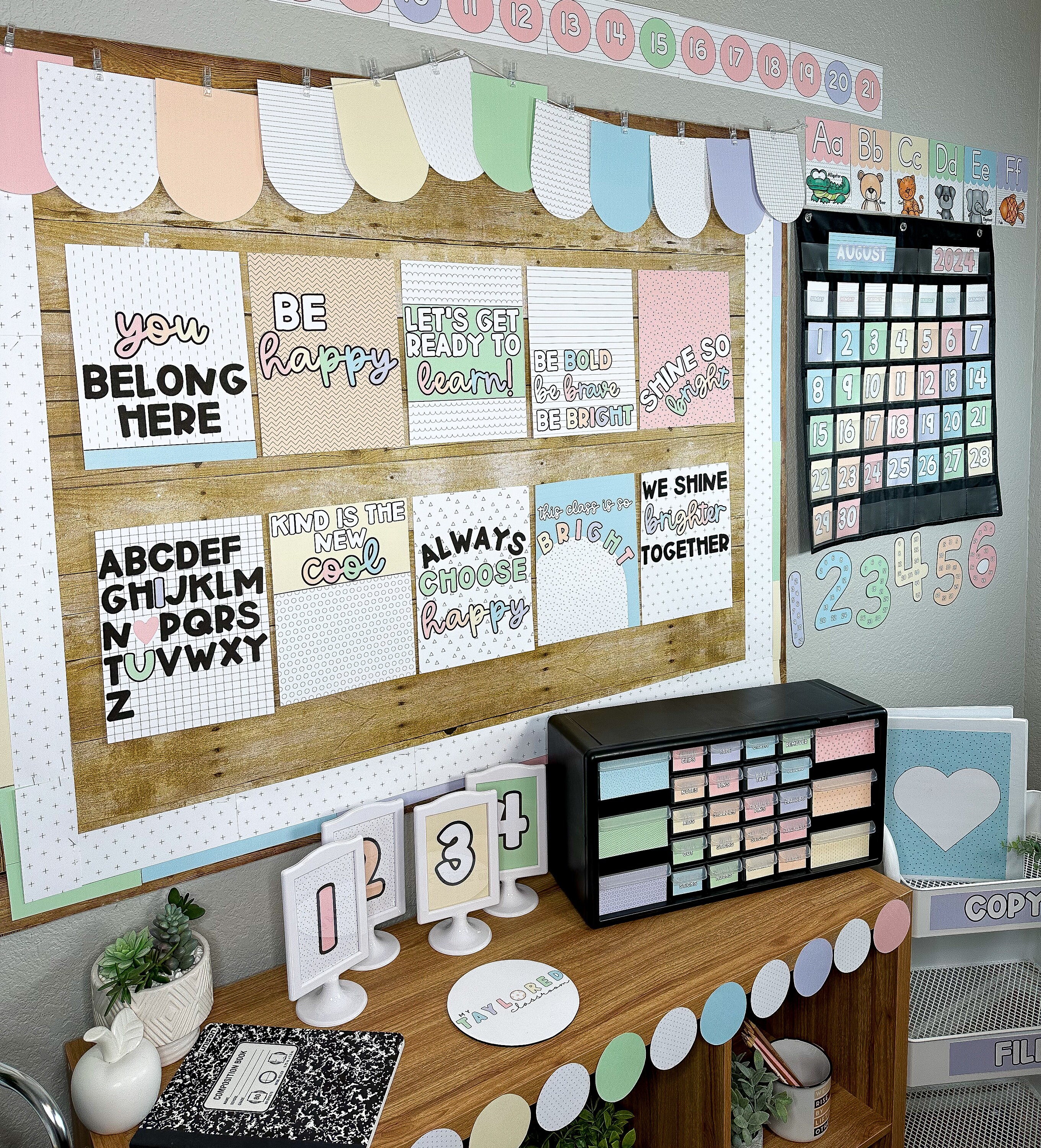 Pastel Rainbow Classroom Posters | EDITABLE | Pastel Classroom Decor - Etsy