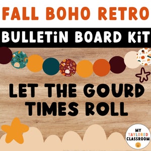 Fall Boho Retro Classroom Decor Bundle - Etsy