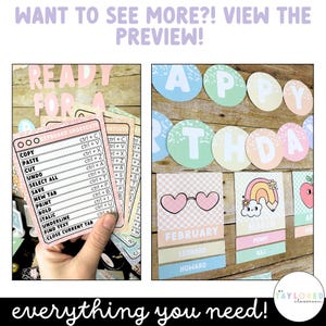 Groovy Brights Classroom Decor Bundle – Editable - Composition Notebook ...