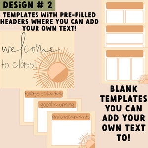 Modern Boho Google Slides Templates - Etsy