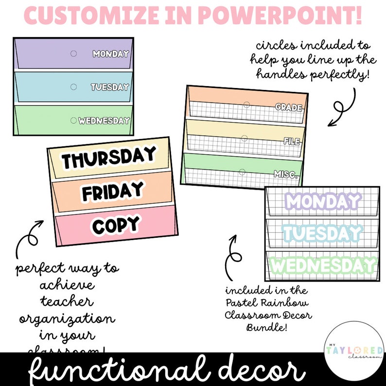 Pastel Rainbow Teacher Rolling Cart Labels | EDITABLE | Pastel ...