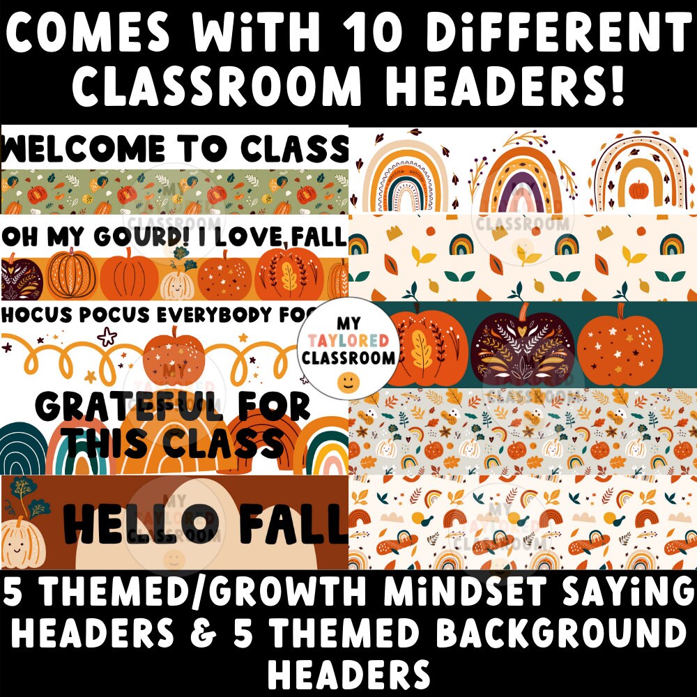 Fall Boho Retro Classroom Decor Bundle - Etsy