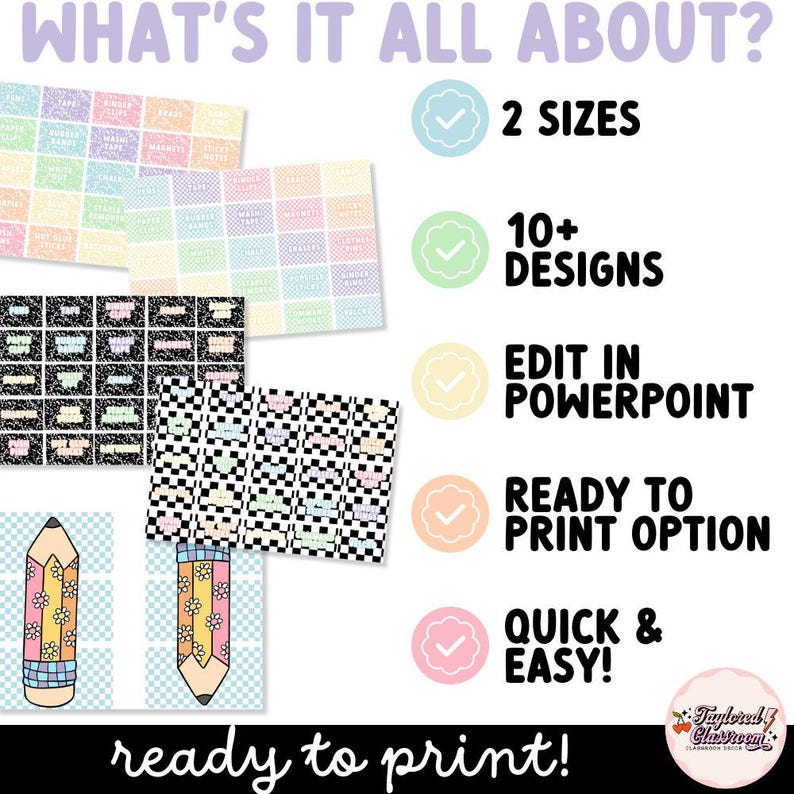 Groovy Brights Teacher Toolbox Labels – Retro Pastel Classroom ...