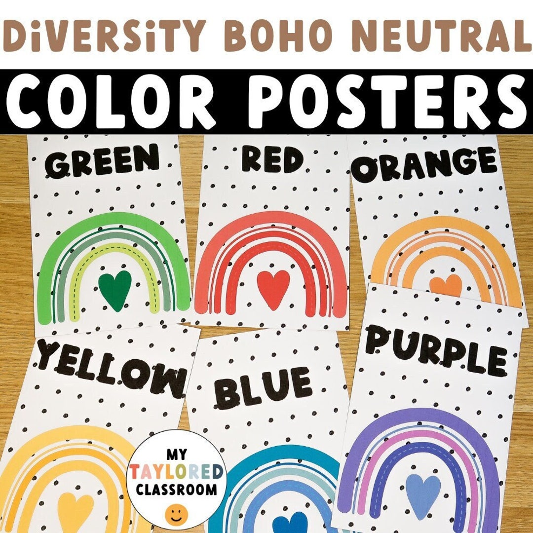 Diversity Boho Neutral Color Posters | Diversity Classroom Decor | Boho ...