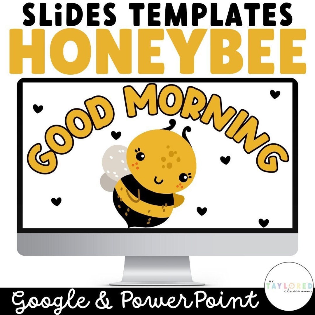 Honeybee Google Slides Templates | EDITABLE | Powerpoint Slides - Etsy