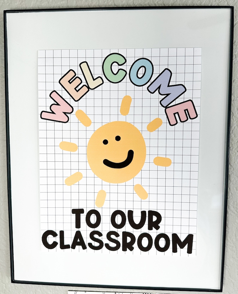 School Doodles Classroom Decor | EDITABLE | Calm Pastel Rainbow ...
