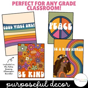 Retro Groovy Classroom Posters Retro Groovy Classroom Decor - Etsy