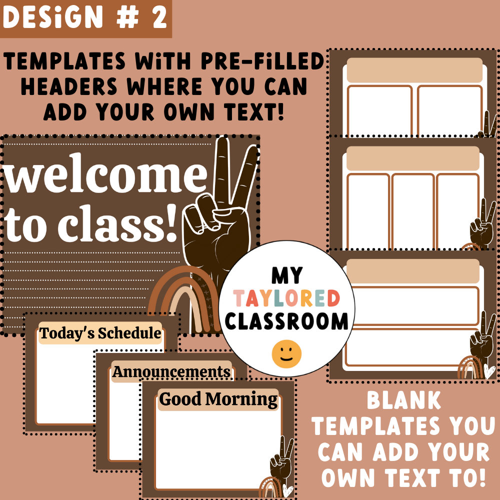 Diversity Boho Rainbow Google Slides Templates - Etsy