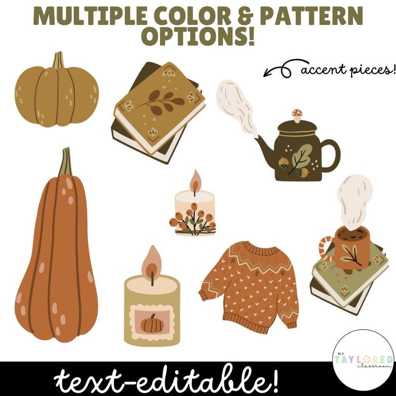 Cozy Autumn Bulletin Board Kit | Fall Classroom Decor (digital Download ...