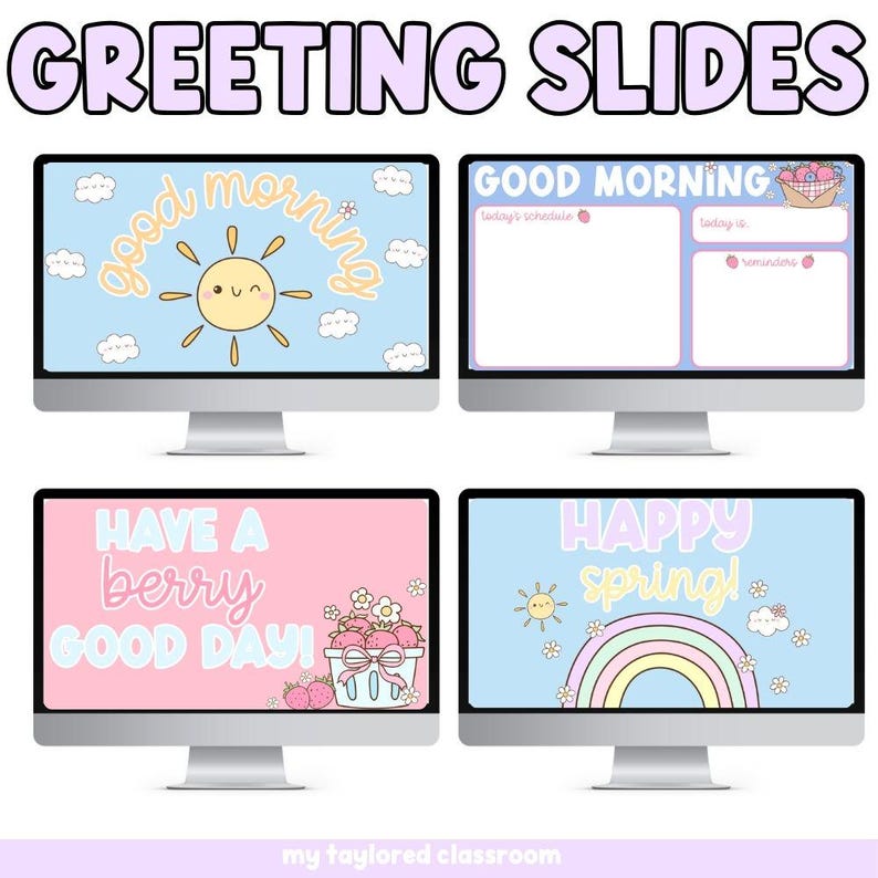 Pastel Spring Classroom Slides Templates | Editable Classroom Slides ...