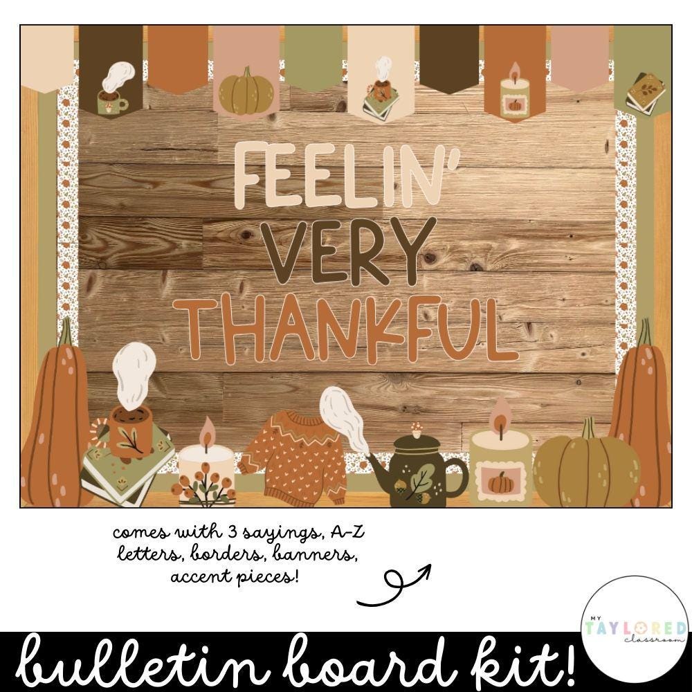 Cozy Autumn Classroom Decor Bundle | EDITABLE | Fall Classroom Decor - Etsy