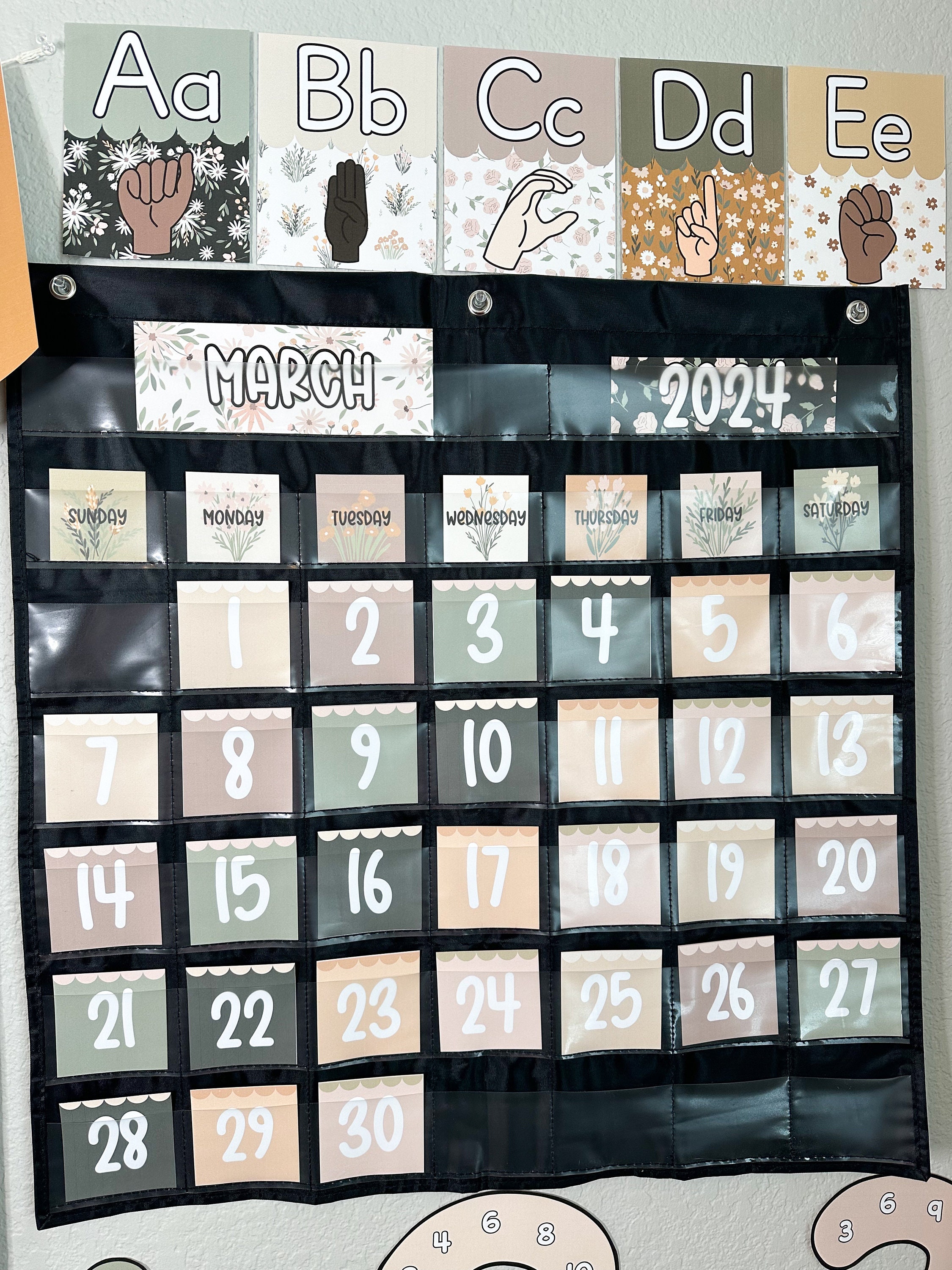 Vintage Floral Classroom Calendar Kit | EDITABLE | Vintage Classroom ...