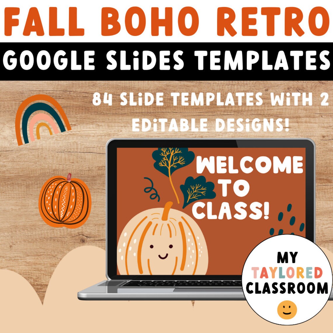 Fall Boho Retro Classroom Decor Bundle - Etsy