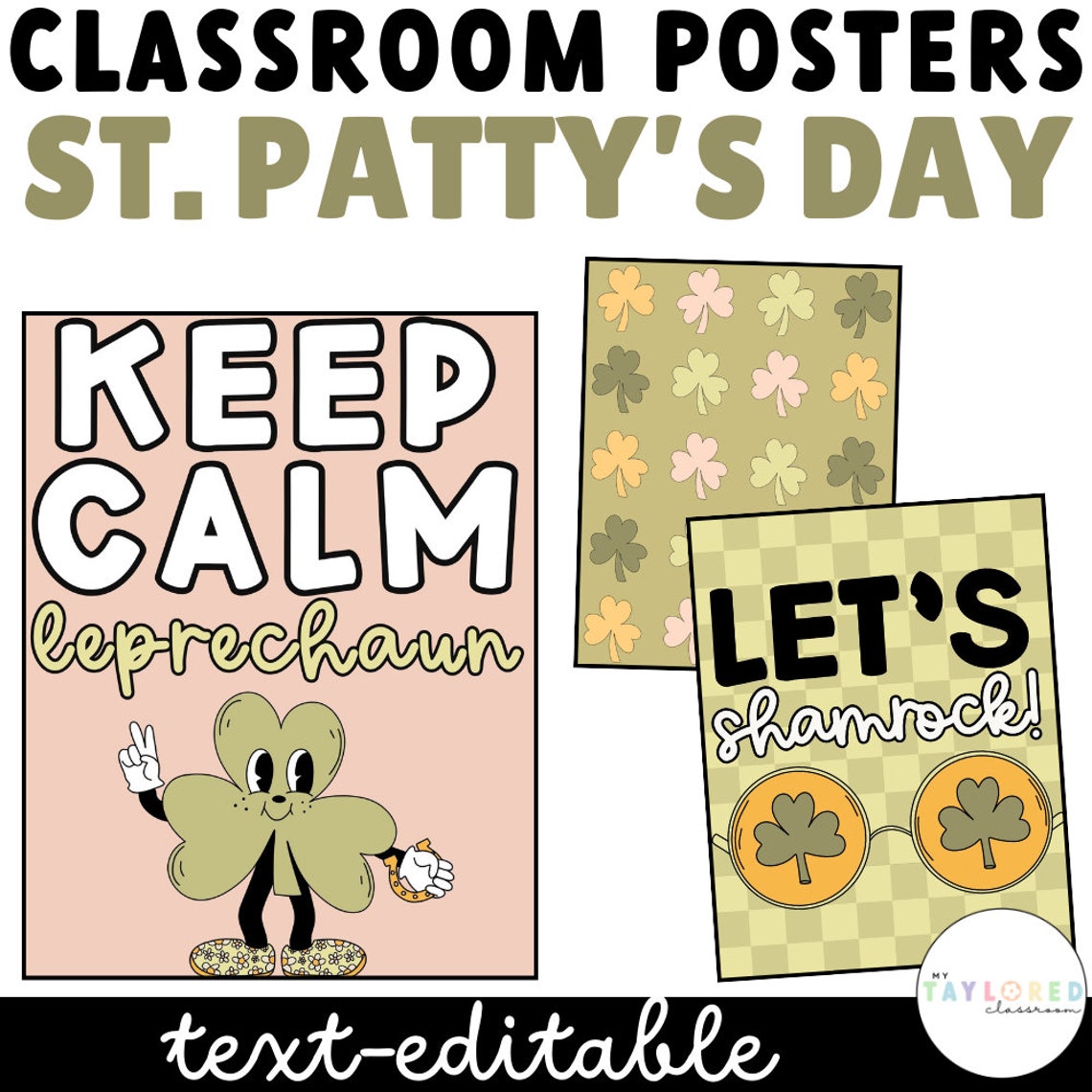 St. Patrick's Day Classroom Decor Bundle Bulletin Board Kit Classroom ...