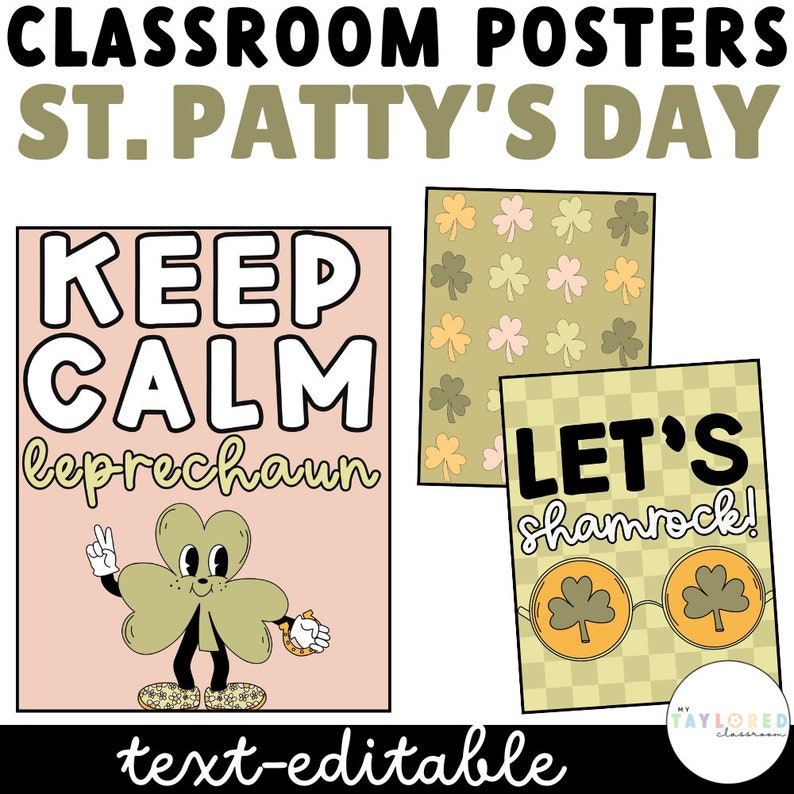 St. Patrick's Day Classroom Decor Bundle Bulletin Board Kit Classroom ...