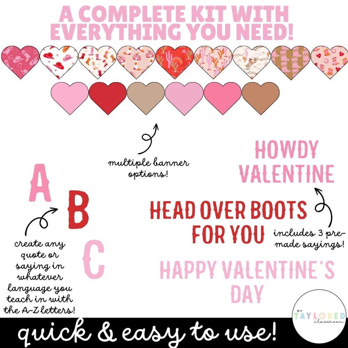 Howdy Valentine's Day Bulletin Board Kit | February Bulletin Board ...