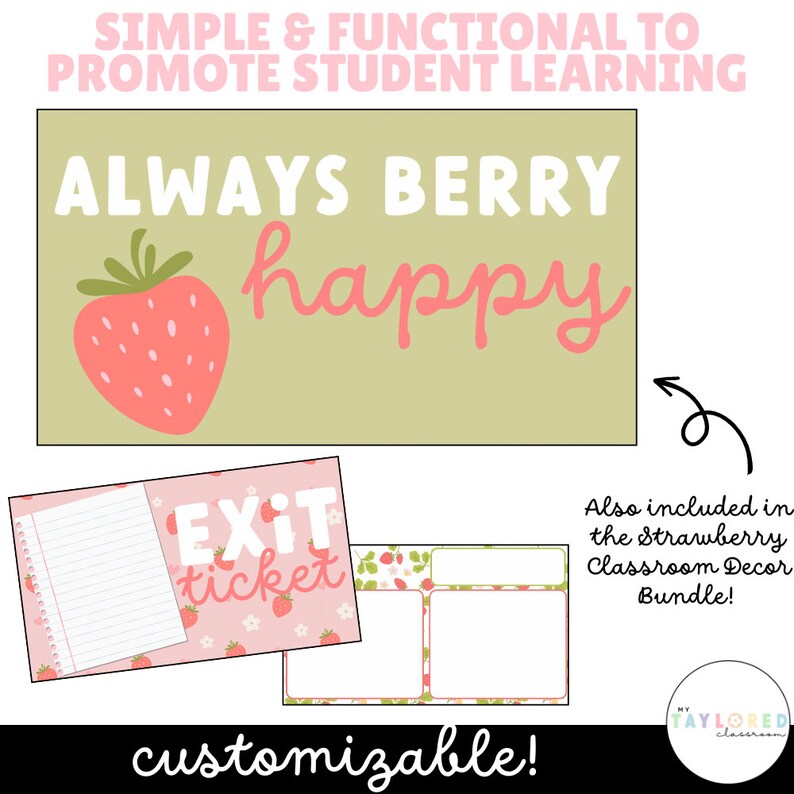 Strawberry Google Slides Templates | EDITABLE | Powerpoint Slides ...