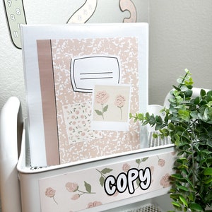 Vintage Floral Classroom Decor Bundle | Editable Decor - Etsy