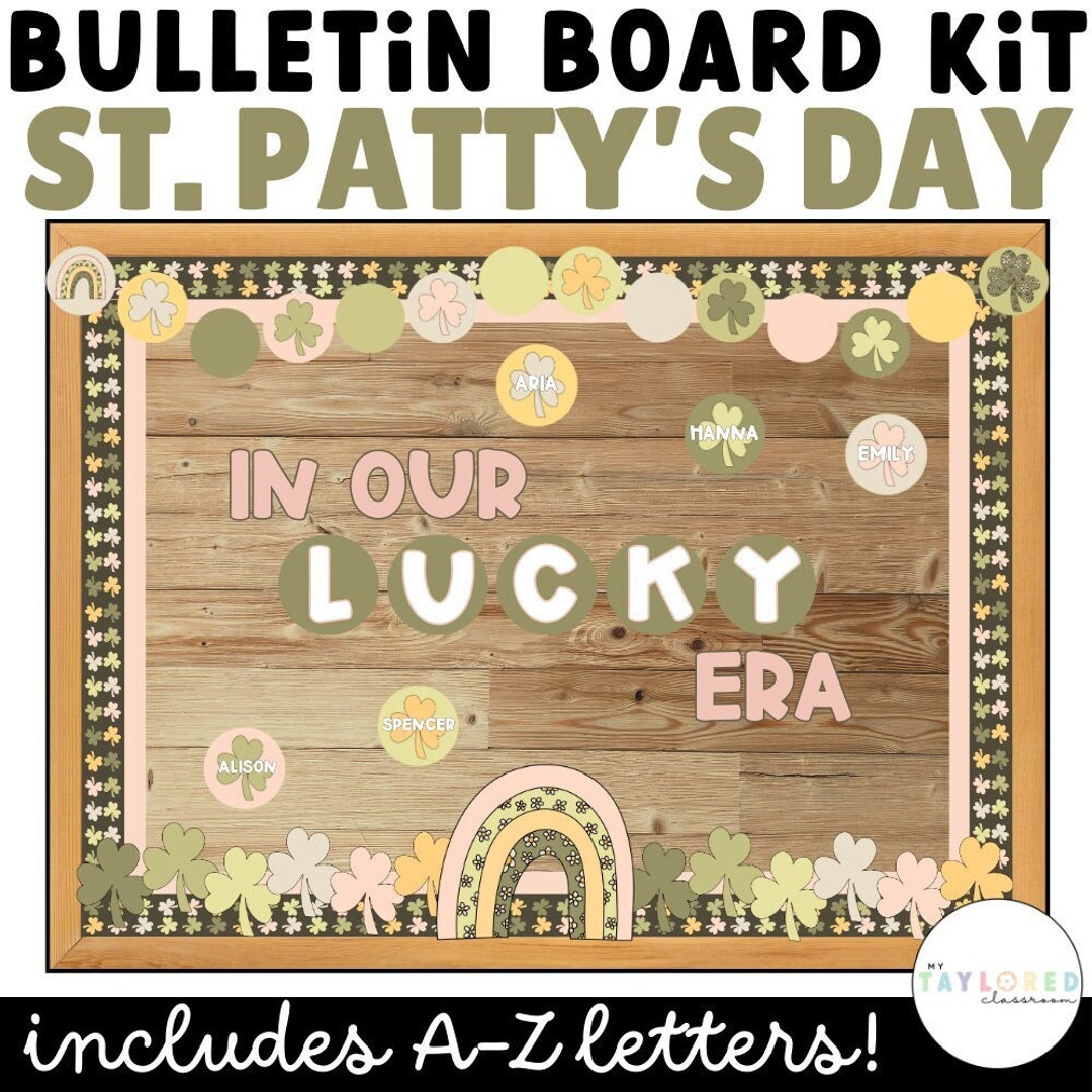 St. Patrick's Day Bulletin Board Kit St. Patty's Day - Etsy