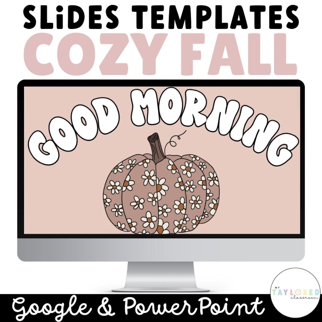 Cozy Fall Google Slides Templates | EDITABLE | Powerpoint Slides | Fall ...