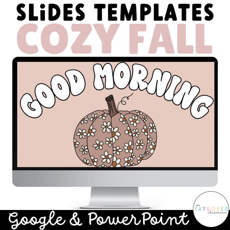 Cozy Fall Google Slides Templates | EDITABLE | Powerpoint Slides | Fall ...