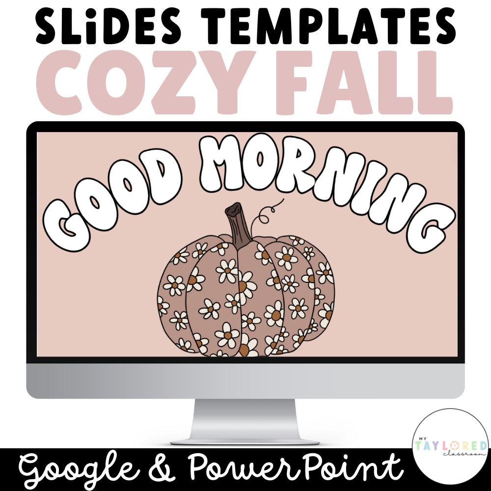Cozy Fall Google Slides Templates | EDITABLE | Powerpoint Slides | Fall ...
