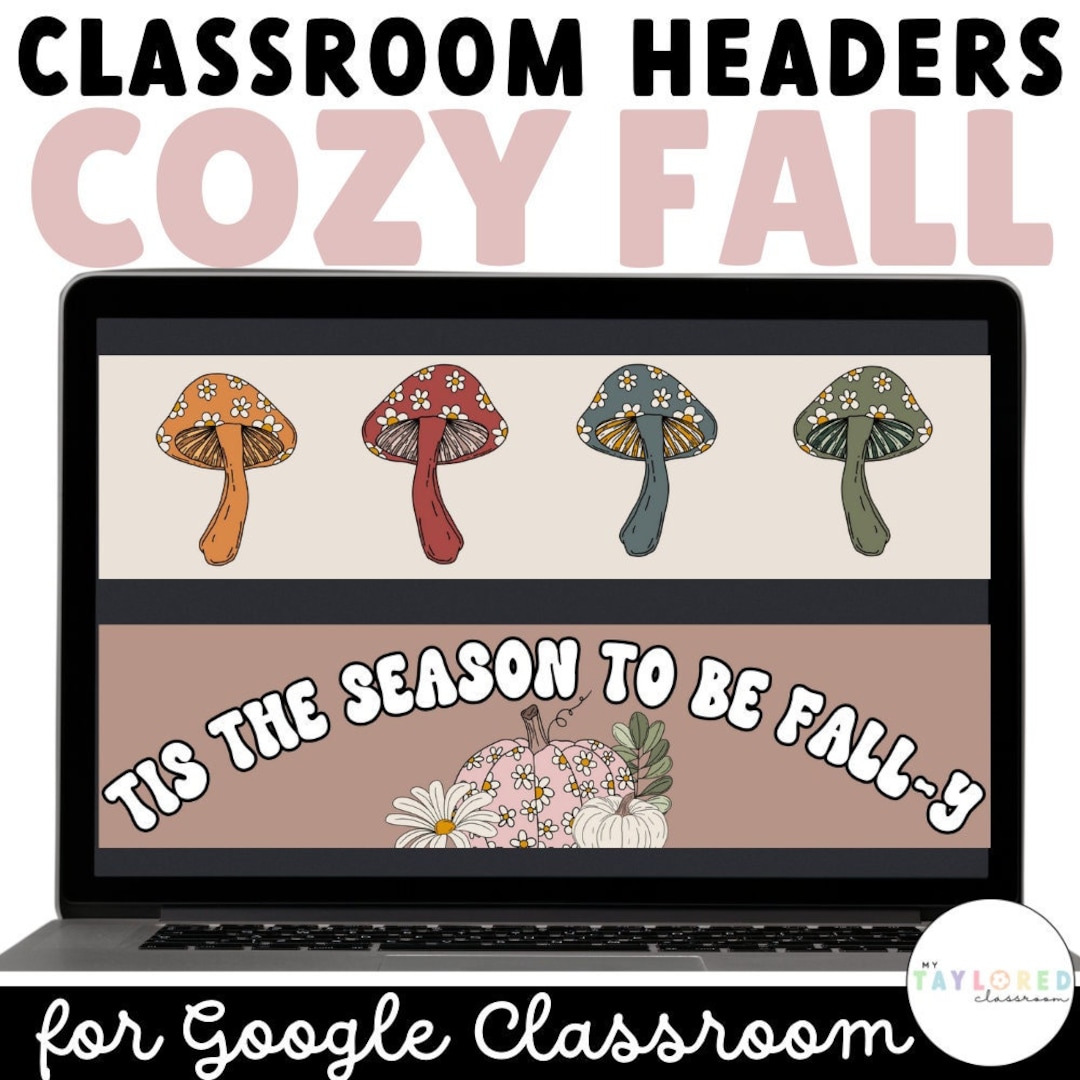 Cozy Fall Google Classroom Headers | Fall Classroom Decor - Etsy
