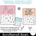 School Doodles Alphabet Classroom Posters | EDITABLE | Calm Pastel ...