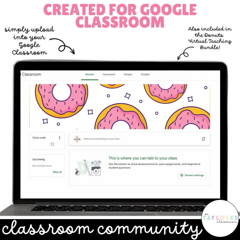 Donut Google Classroom Headers | Classroom Decor - Etsy