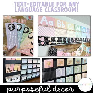 Groovy Brights Classroom Decor Bundle – Editable - Composition Notebook ...