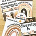 Diversity Posters Pack 3 Classroom Posters Boho Rainbow - Etsy