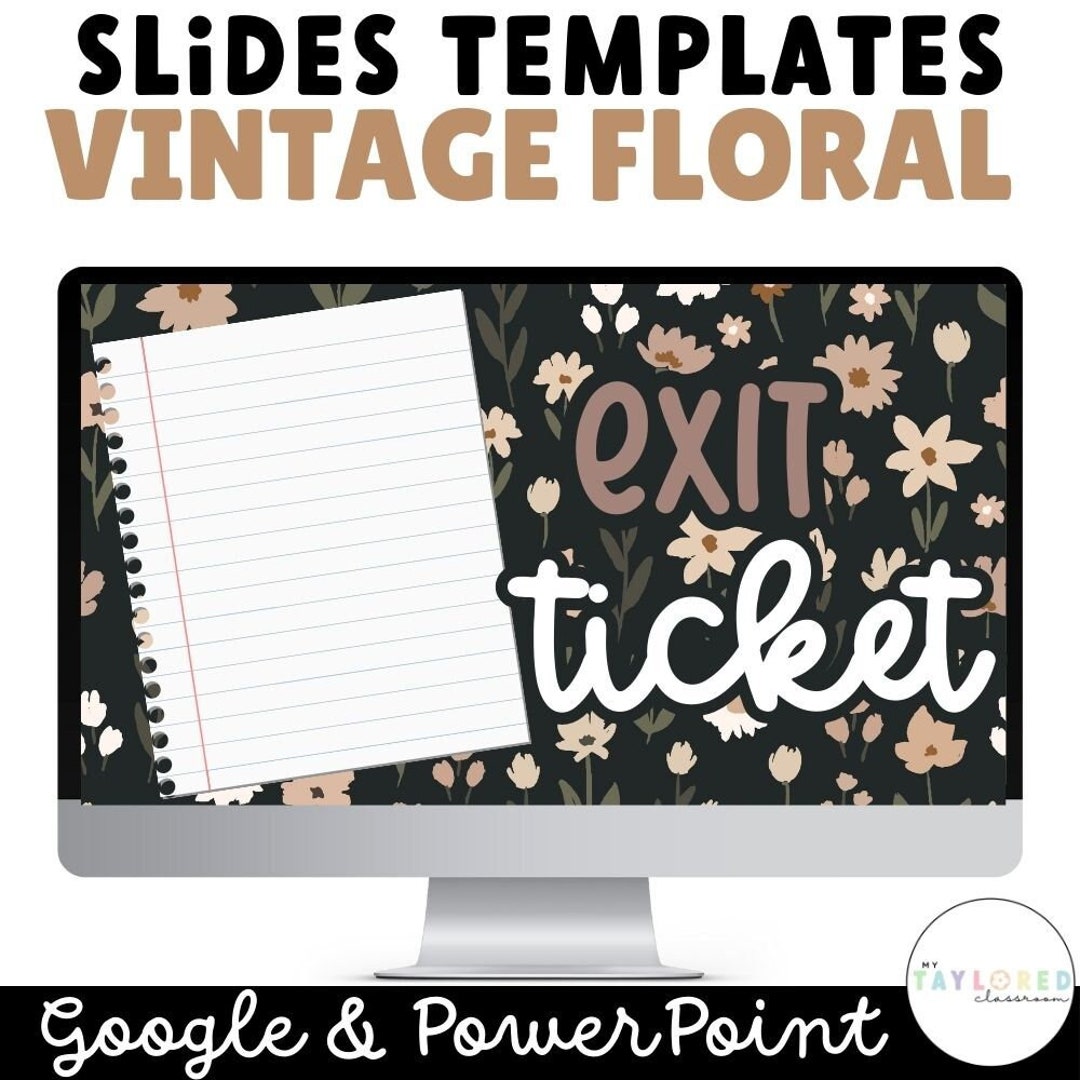 Vintage Floral Google Slides Templates | EDITABLE | Powerpoint Slides ...