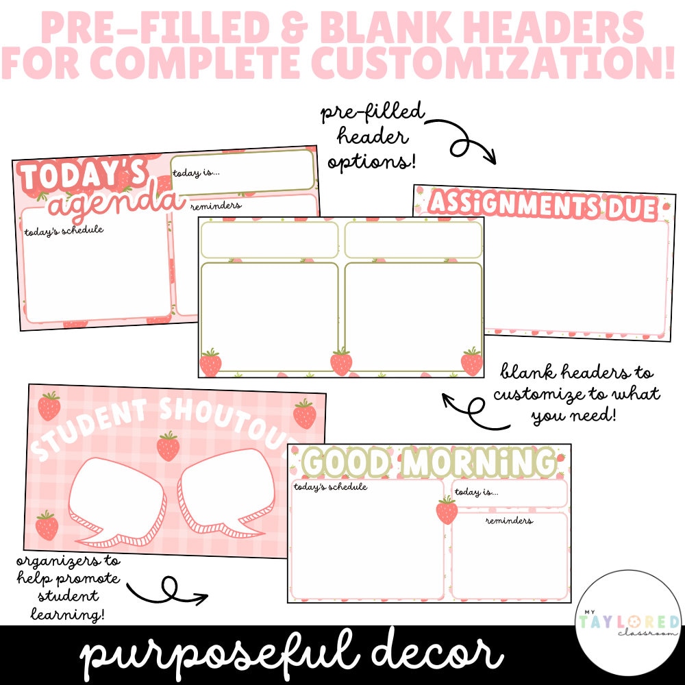 Strawberry Google Slides Templates | EDITABLE | Powerpoint Slides ...