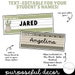 Plant Boho Neutral Desk Name Plates | EDITABLE | Plant Classroom Decor ...