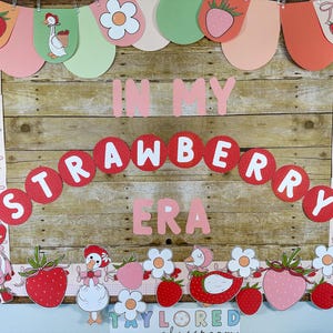 Spring Strawberry Goose Bulletin Board | March April Bulletin Board ...