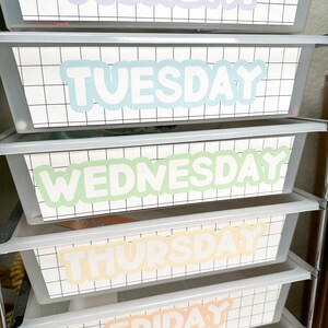 Pastel Rainbow Teacher Rolling Cart Labels | EDITABLE | Pastel ...