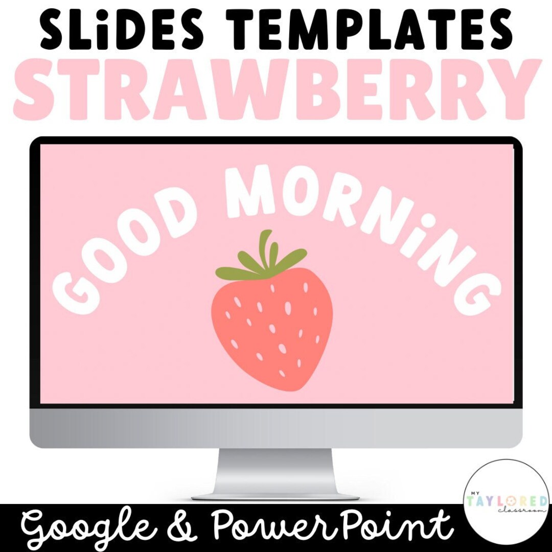 Strawberry Google Slides Templates | EDITABLE | Powerpoint Slides ...