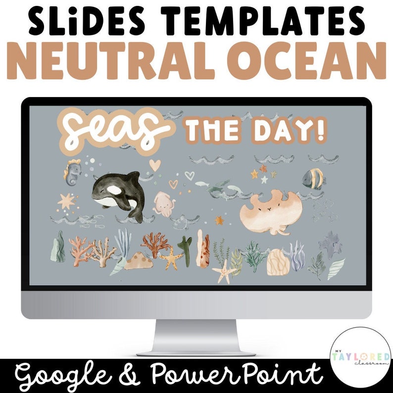 Neutral Ocean Google Slides Templates | EDITABLE | Powerpoint Slides ...