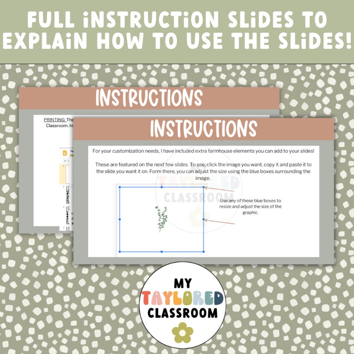 Plant Boho Neutral Google Slides Templates | Plant Classroom Decor - Etsy