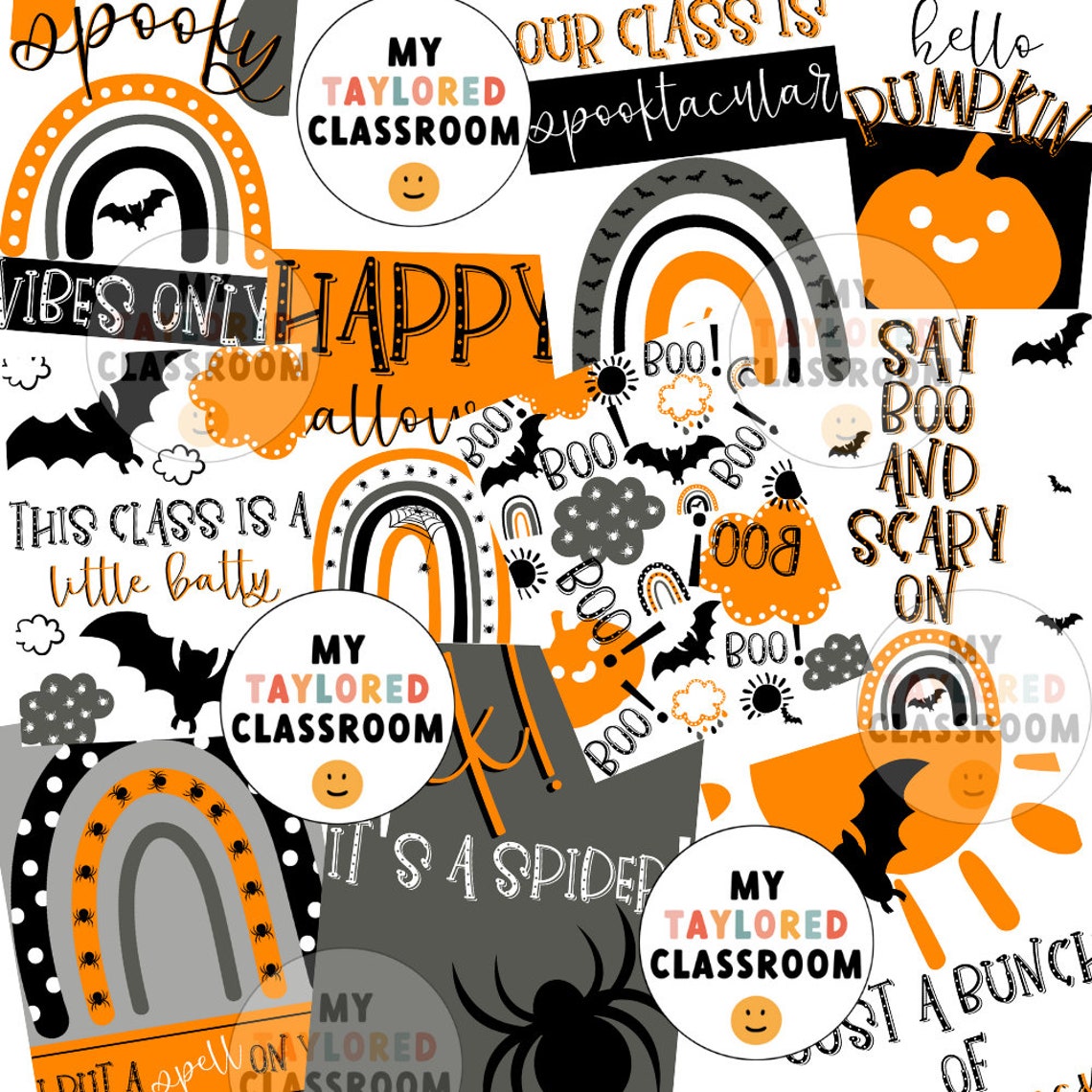 Halloween Boho Rainbow Classroom Posters | Etsy Canada
