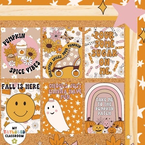 Fall Retro Vintage Classroom Posters Holiday Posters - Etsy