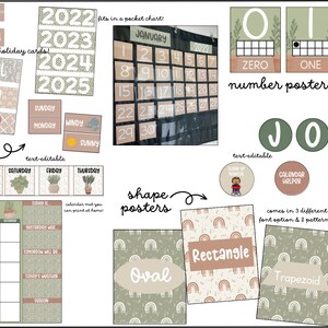Plant Boho Neutral Classroom Decor Bundle | Plant Classroom Decor ...