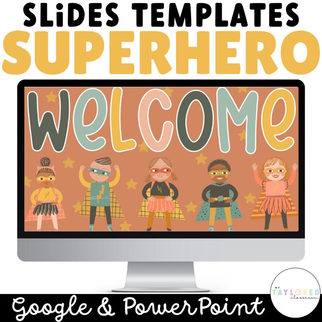 Superhero Google Slides Templates | Superhero Powerpoint Slides ...