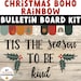 Christmas Boho Rainbow Bulletin Board Kit - Etsy