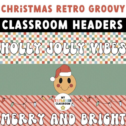Christmas Retro Groovy Classroom Posters Christmas Posters - Etsy