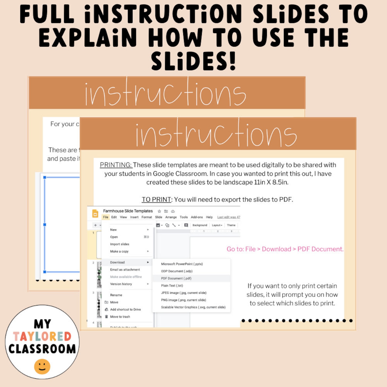 Modern Boho Google Slides Templates | Etsy