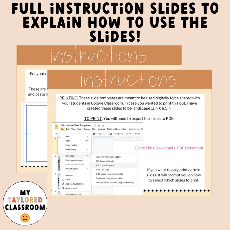 Modern Boho Google Slides Templates | Etsy